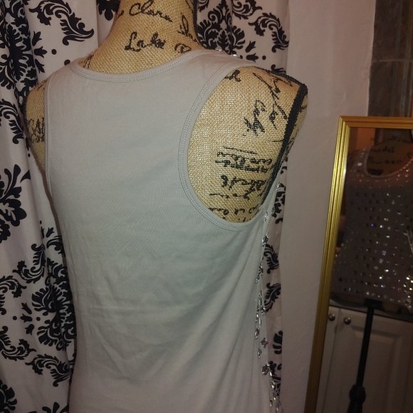 Boston Proper | Tops | Boston Proper Rhinestone Tank | Poshmark